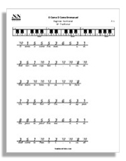 Itsy-Bitsy-Spider - Numbered Notes™
