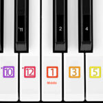 Numbered Notes Home - Piano Key Stickers | Because You Can